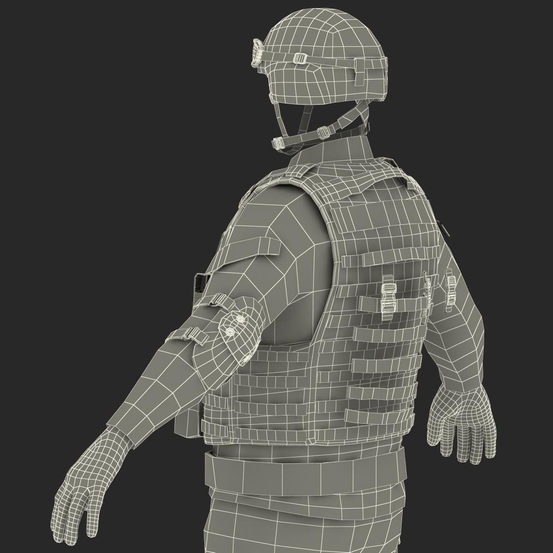 sas soldier clothes 3d model