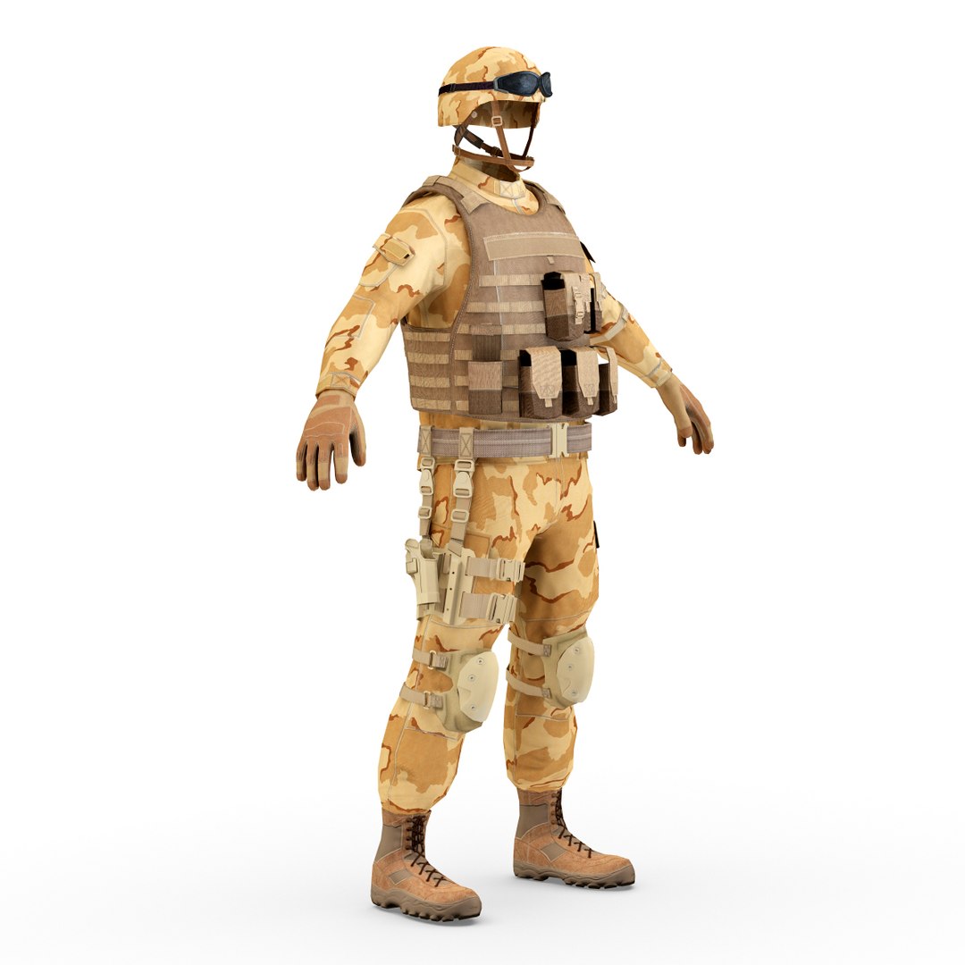 Sas Soldier Clothes 3d Model
