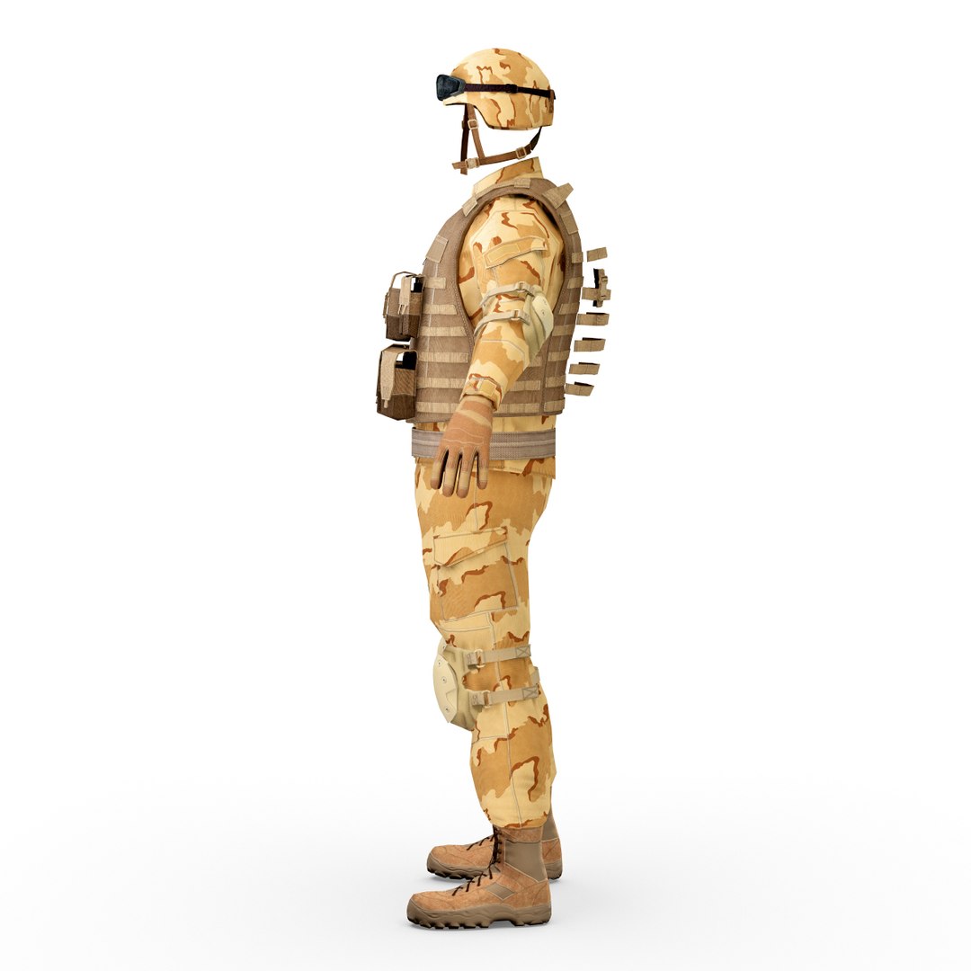 Sas Soldier Clothes 3d Model