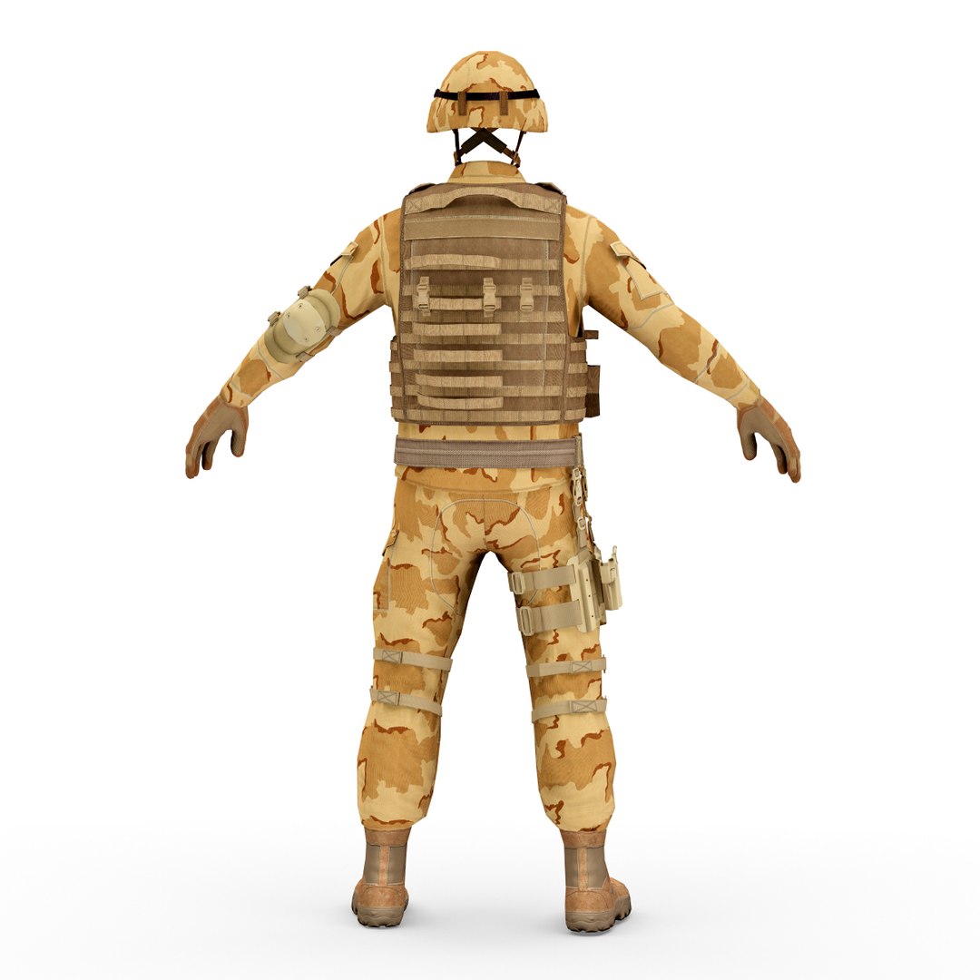 Sas Soldier Clothes 3d Model