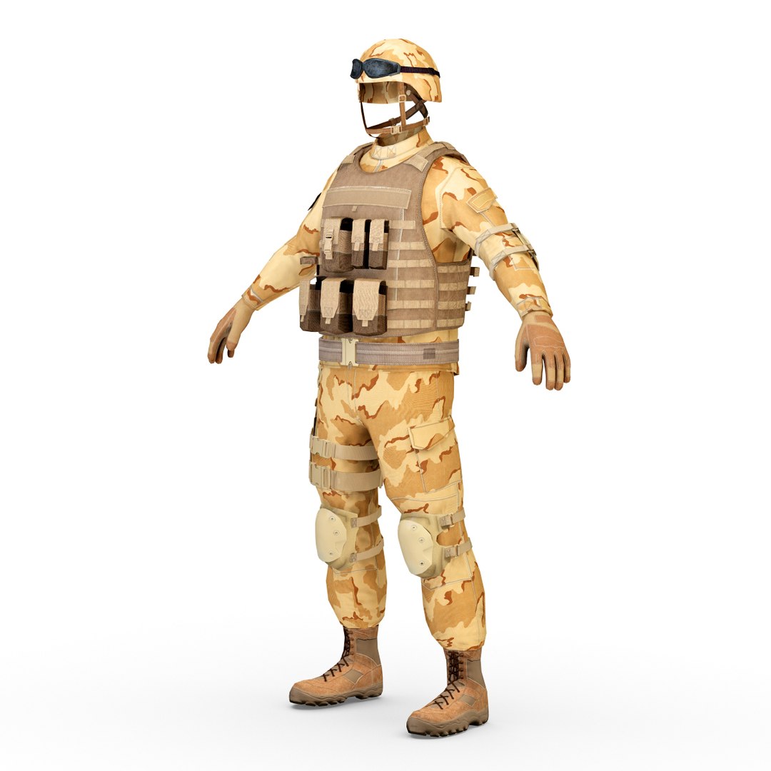 Sas Soldier Clothes 3d Model