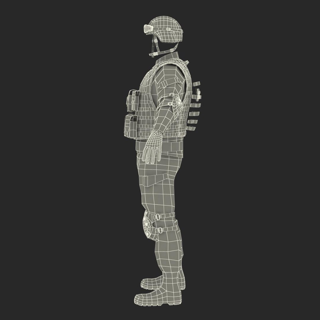 sas soldier clothes 3d model