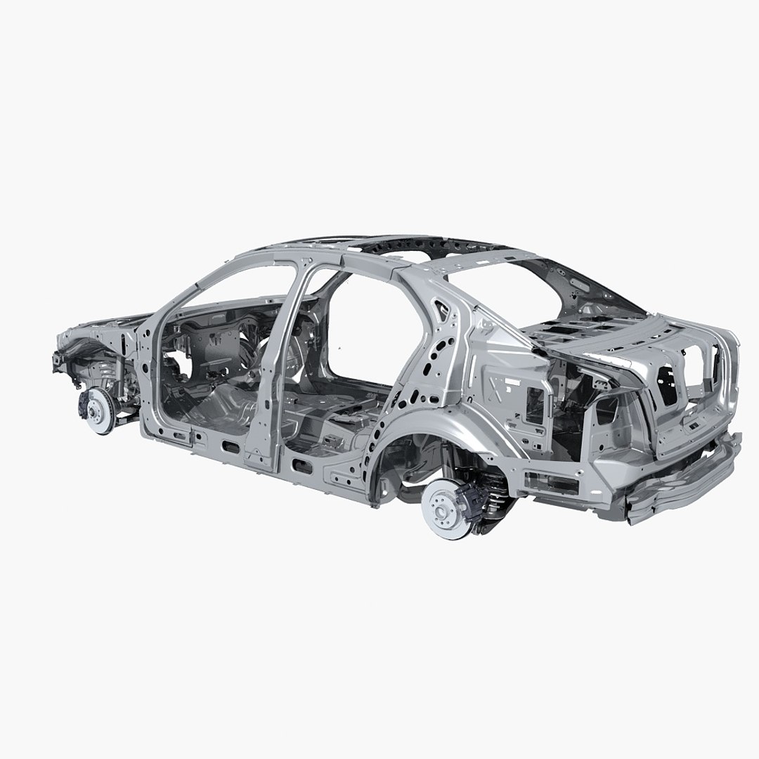 3d car frame model