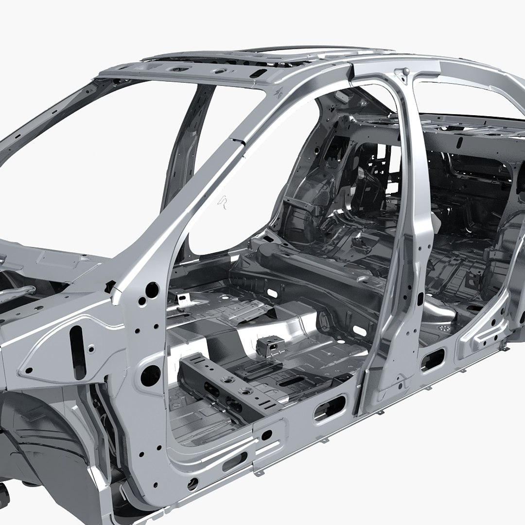 3d car frame model