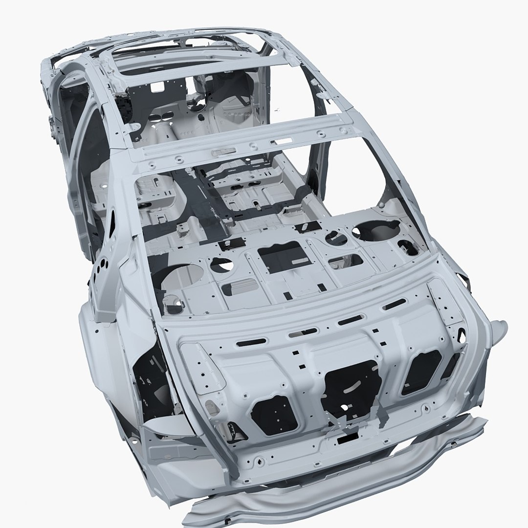3d car frame model