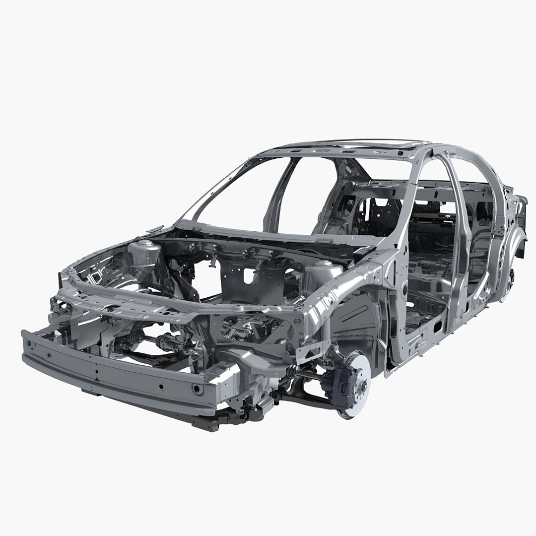 3d car frame model