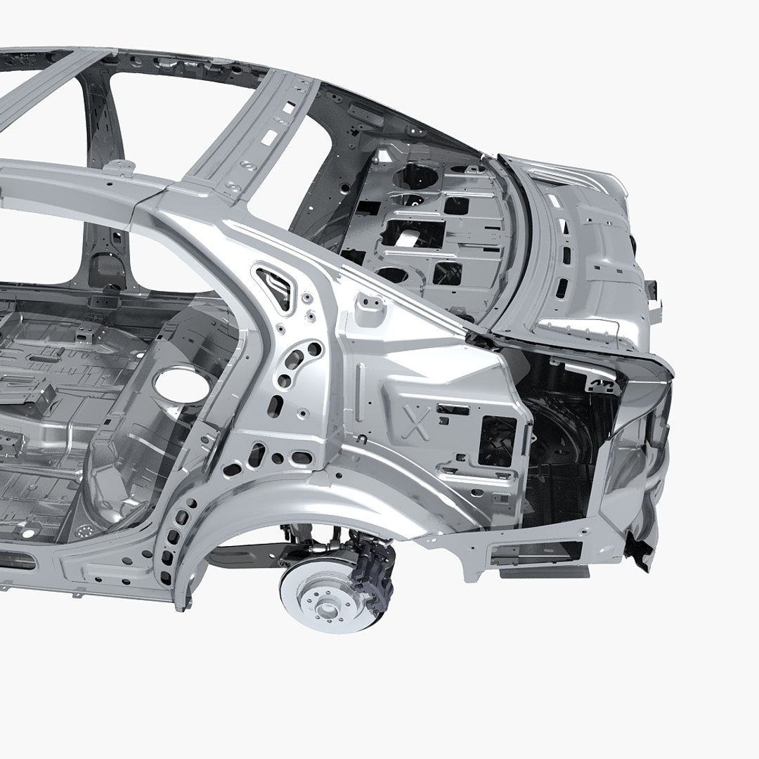 3d car frame model