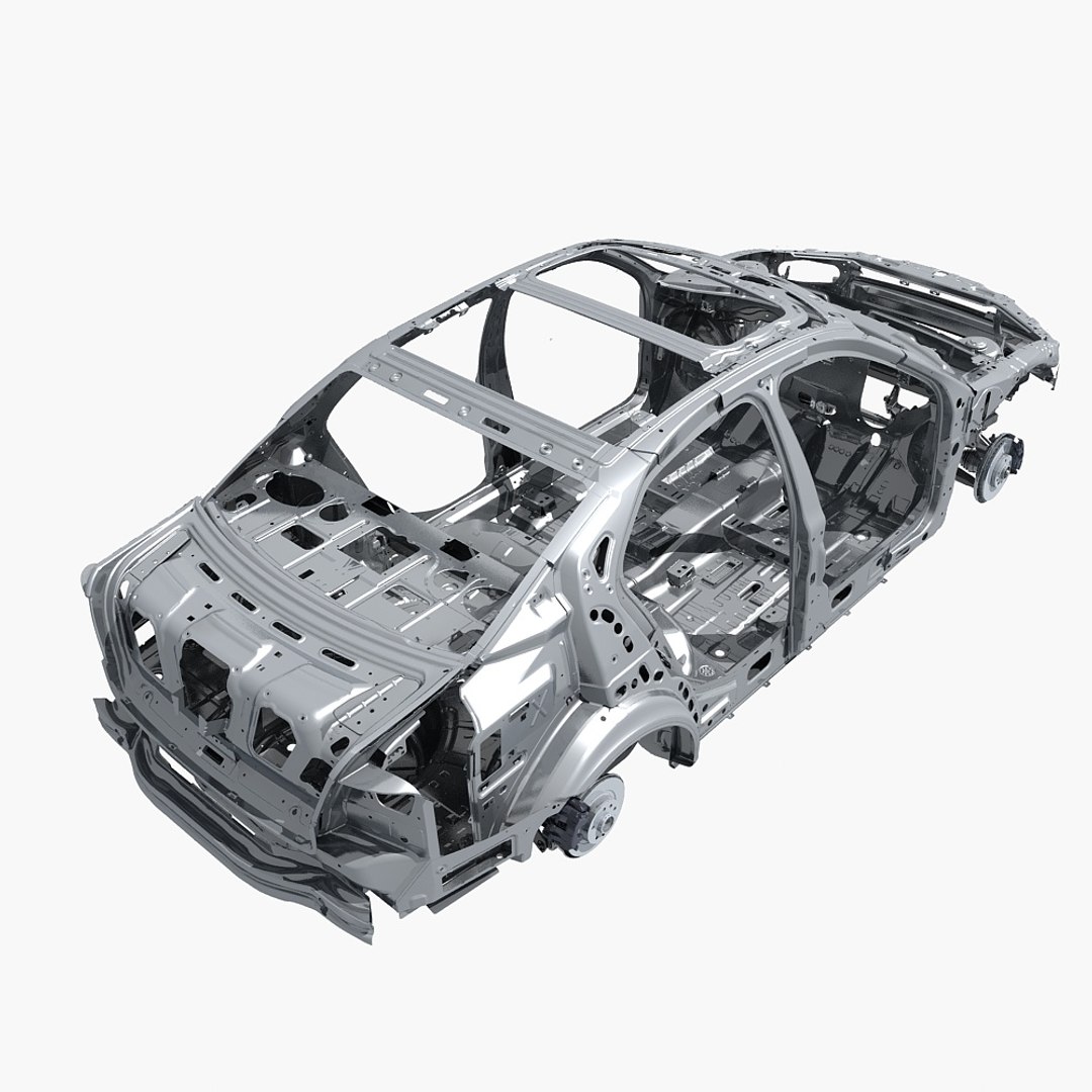 3d car frame model