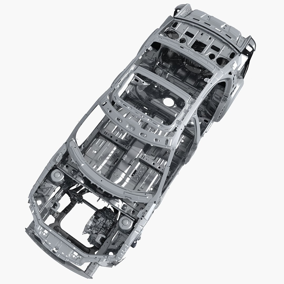 3d car frame model