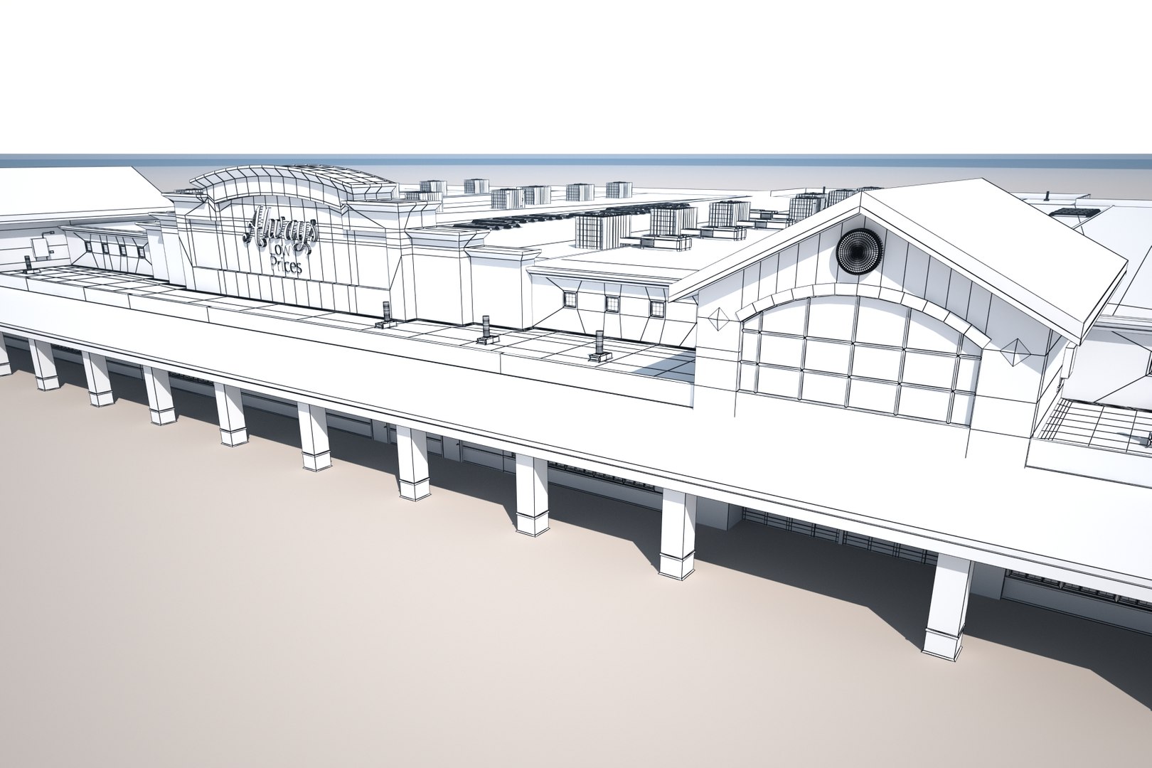Market Building 3d 3ds