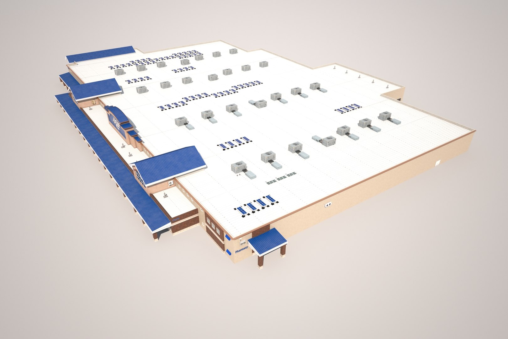 Market Building 3d 3ds