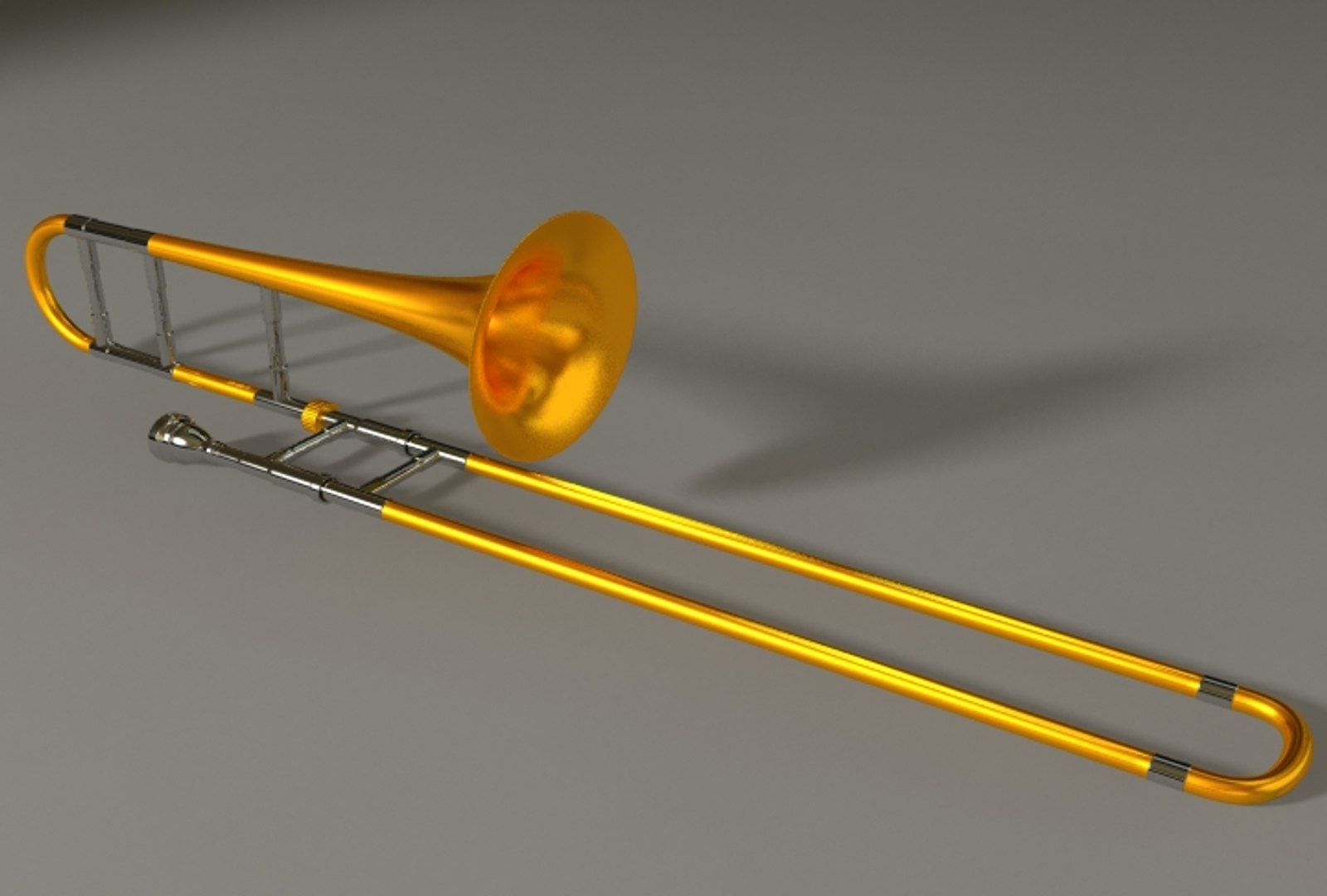 Trombone Brass 3d Model