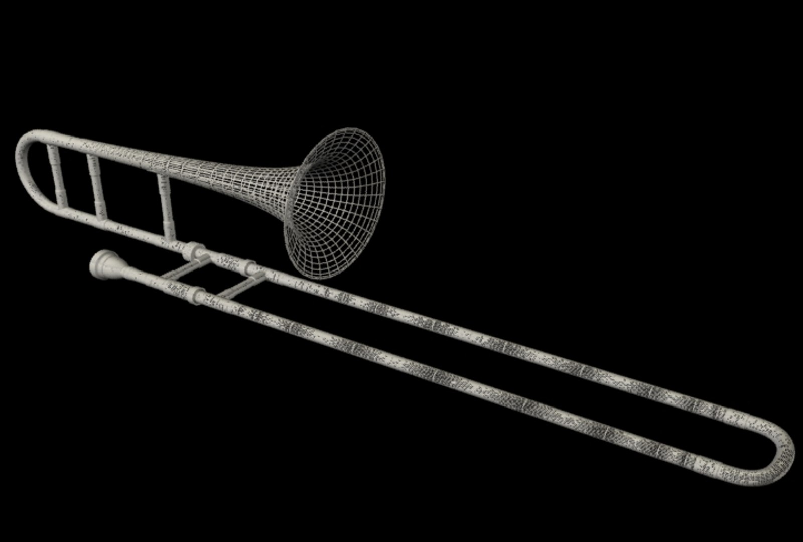 Trombone Brass 3d Model