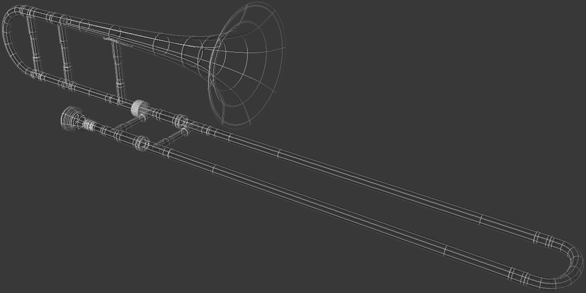 Trombone Brass 3d Model