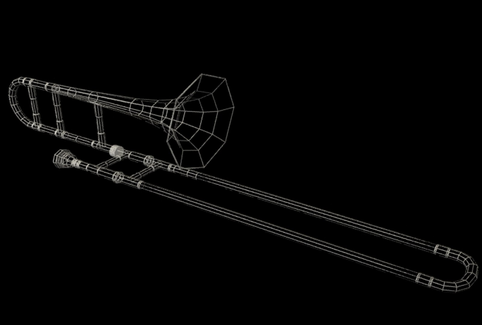 Trombone Brass 3d Model