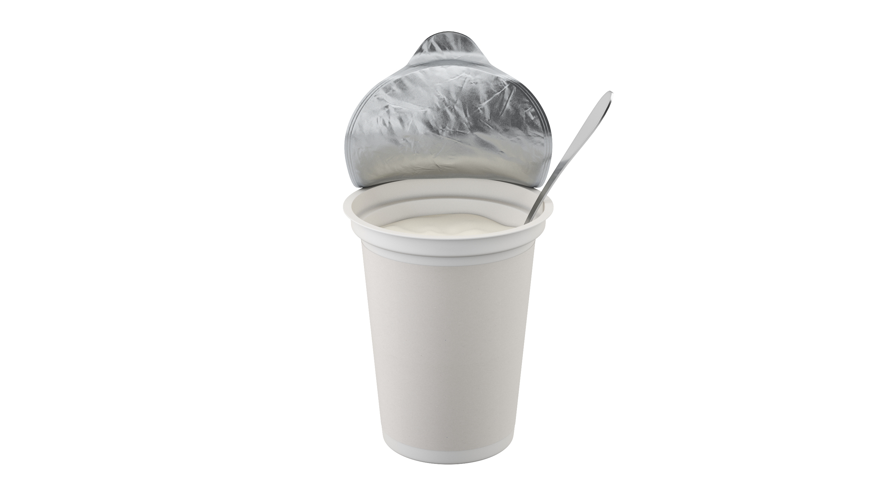 Opened Yogurt Cup 3D - TurboSquid 2044134