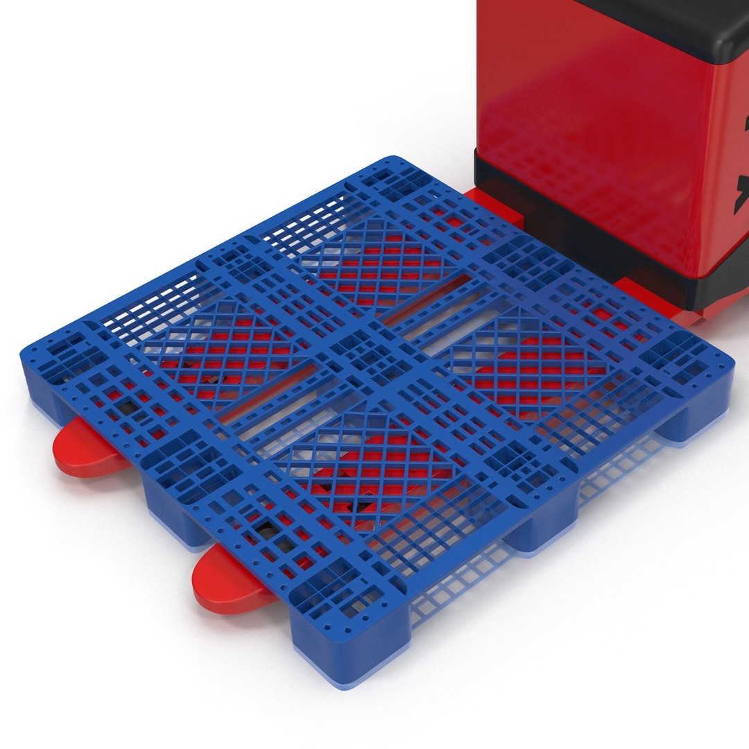 powered pallet jack plastic 3d model