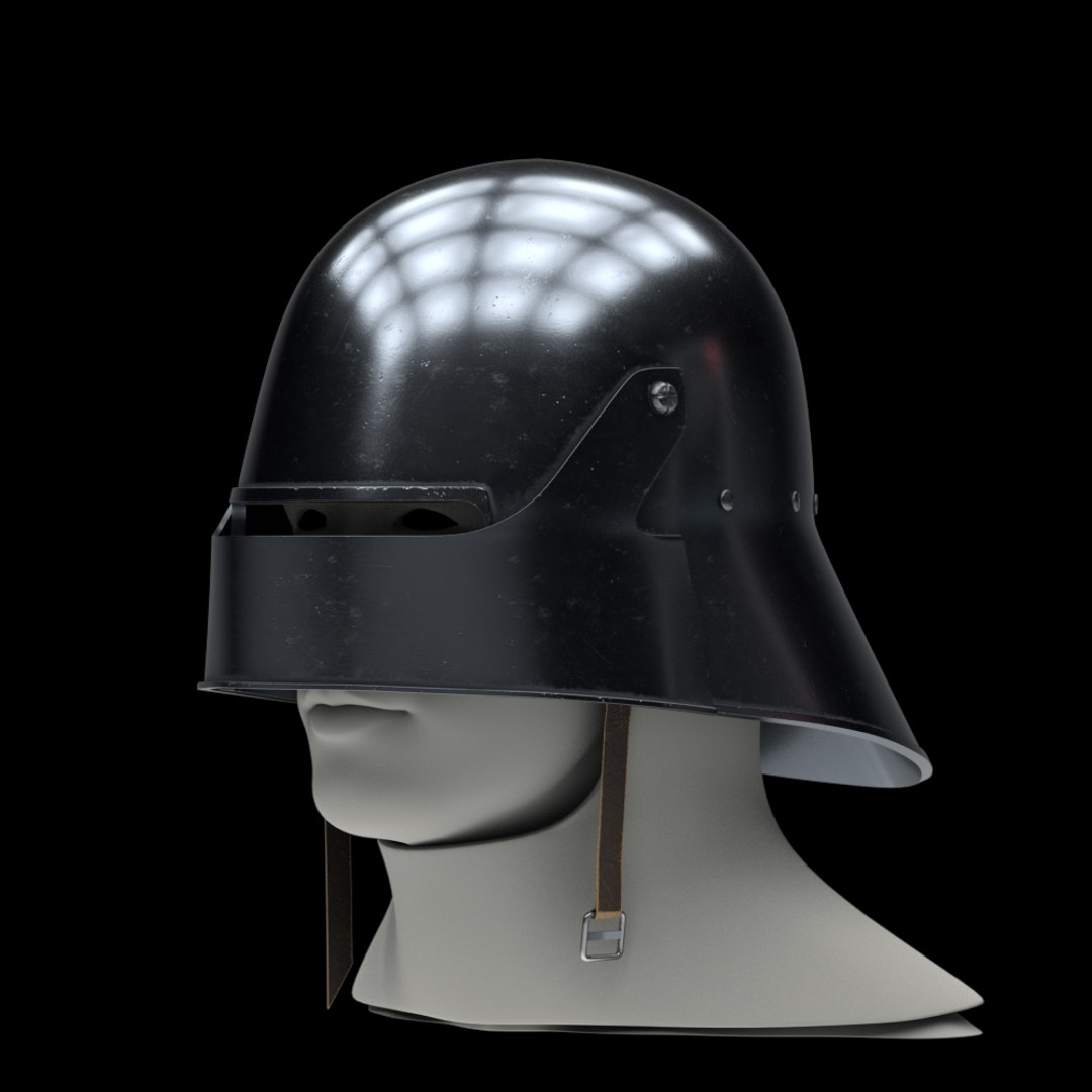 Medieval Knight Sallet Helmet 3D Model - TurboSquid 1173840