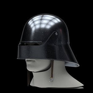 3D model medieval knight armet helmet visor - TurboSquid 1203114