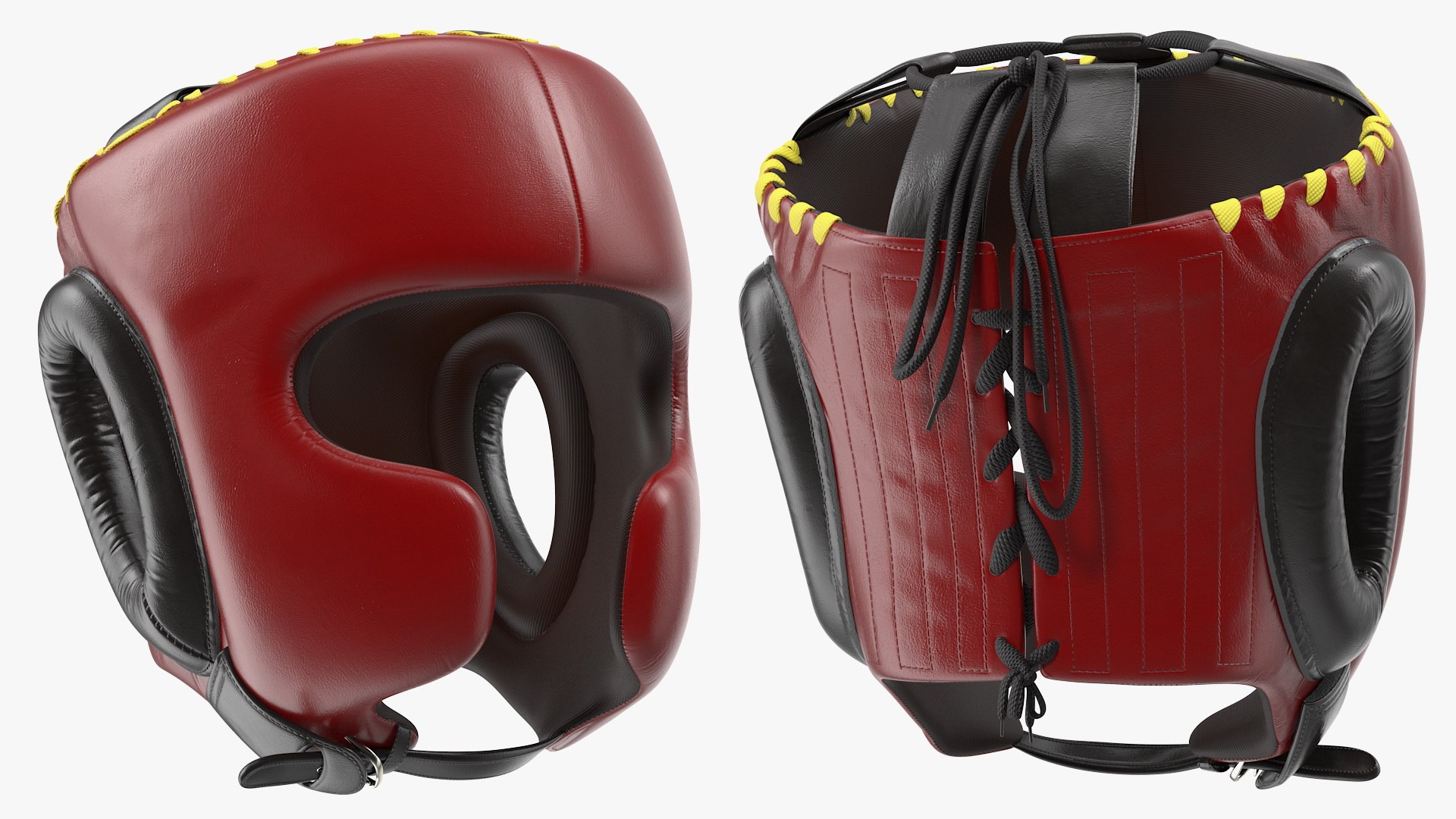 3D boxing training helmet red model - TurboSquid 1554965