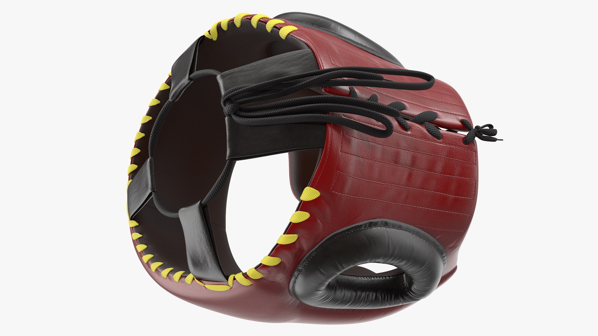 3D boxing training helmet red model - TurboSquid 1554965