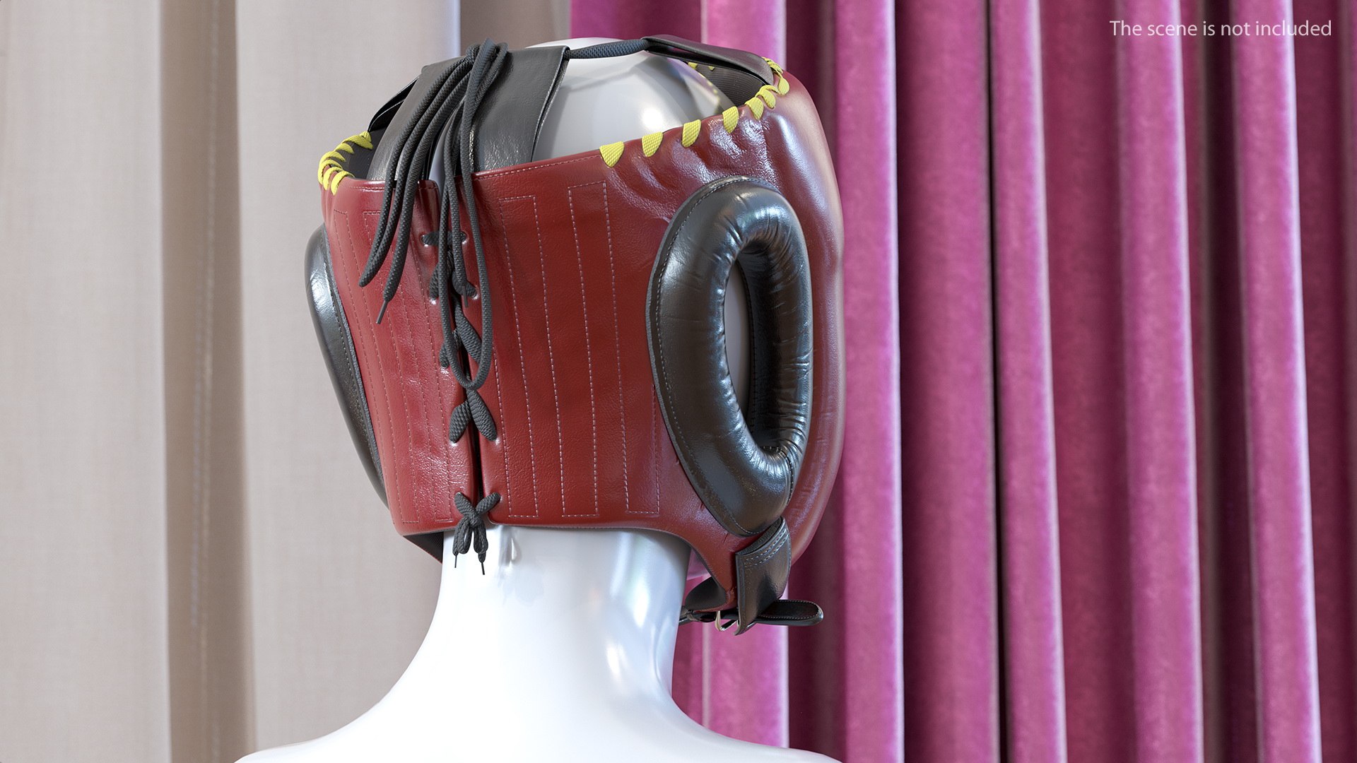 3D Boxing Training Helmet Red Model - TurboSquid 1554965