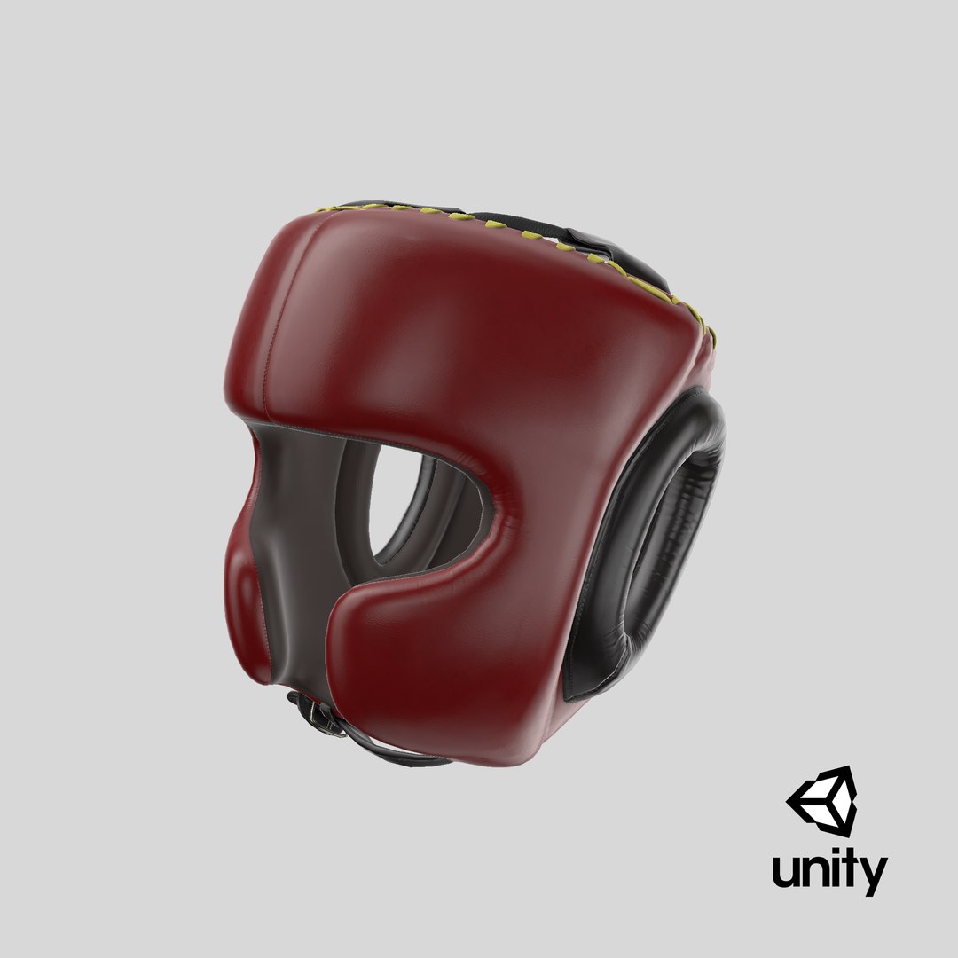 3D boxing training helmet red model - TurboSquid 1554965