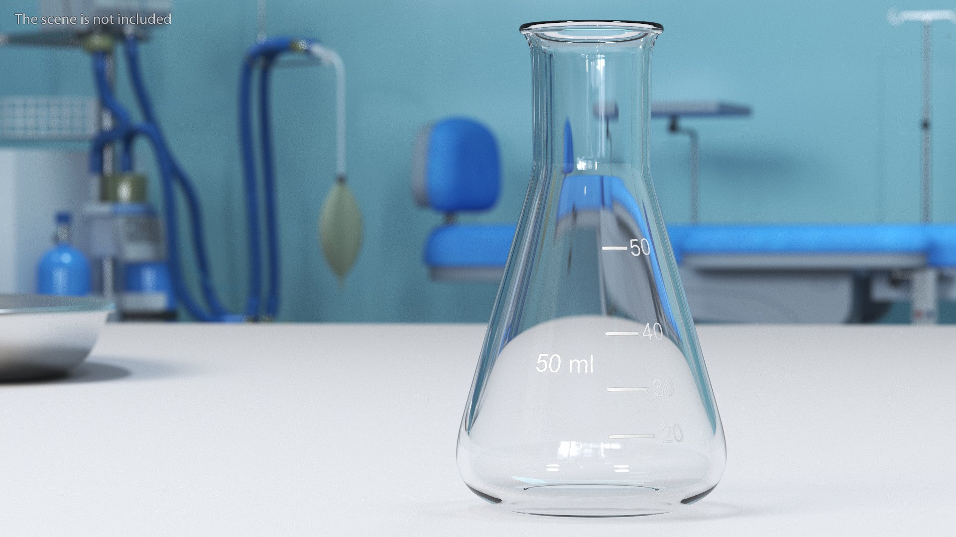 3D Model 50ML Erlenmeyer Flask Empty - TurboSquid 2133337