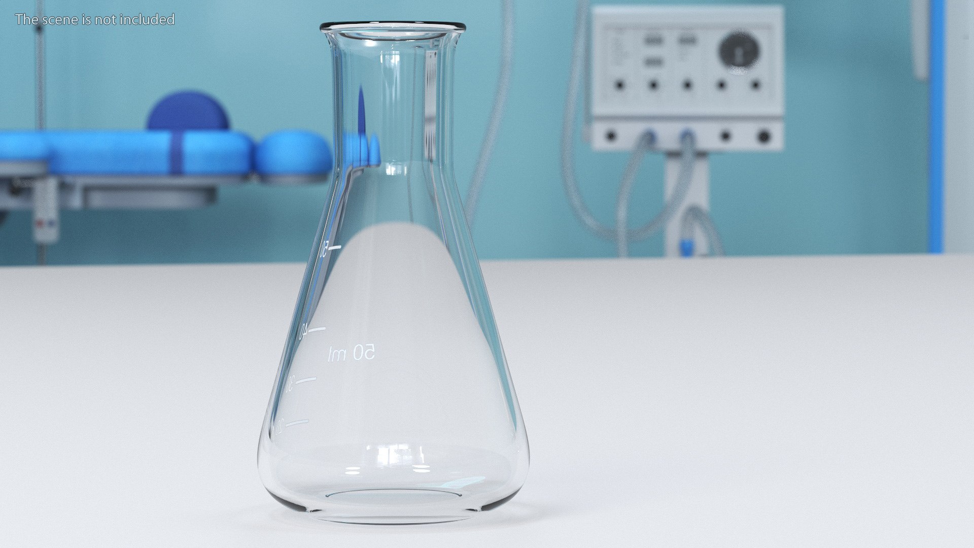 3D Model 50ML Erlenmeyer Flask Empty - TurboSquid 2133337