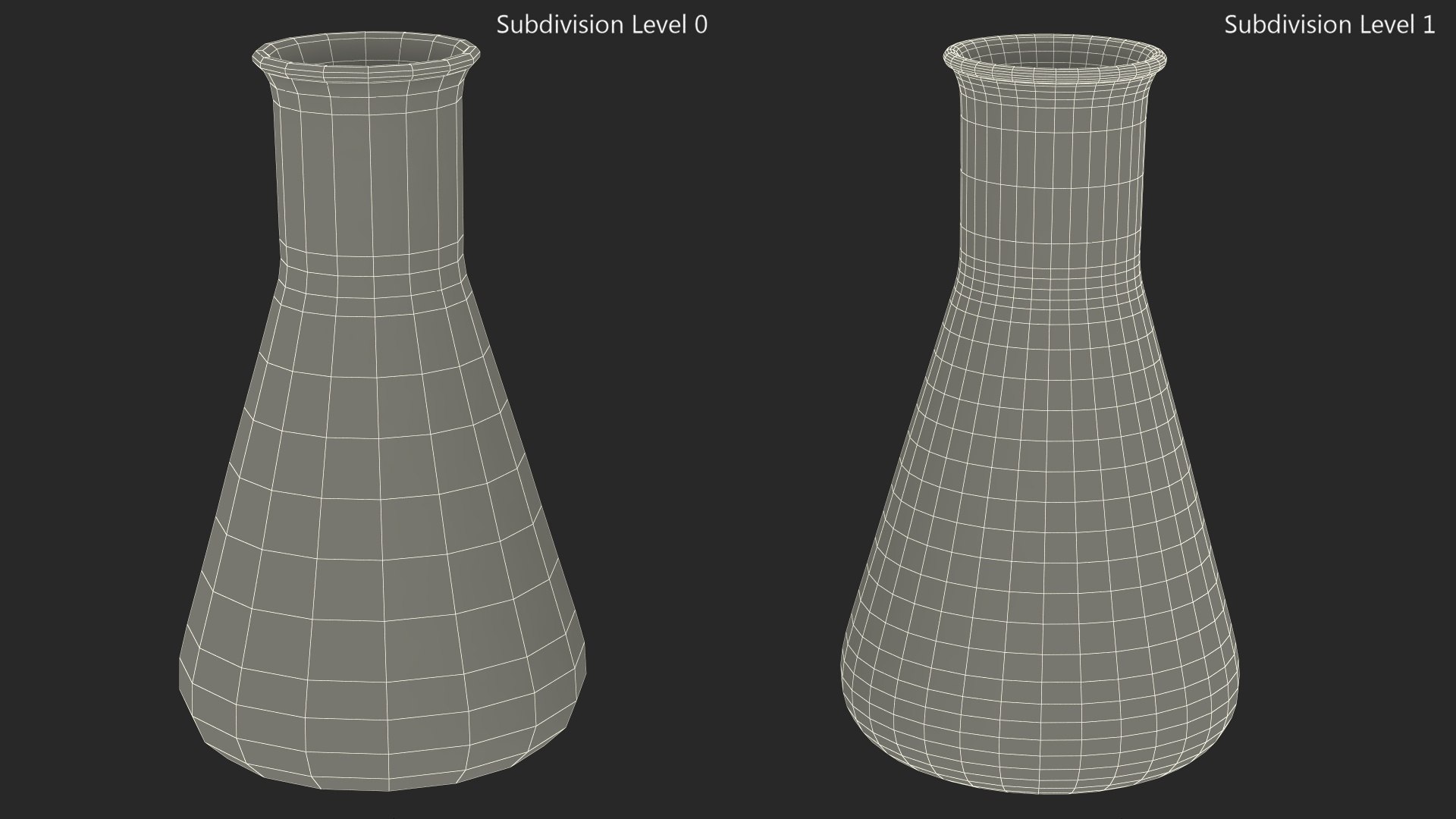 3D Model 50ML Erlenmeyer Flask Empty - TurboSquid 2133337