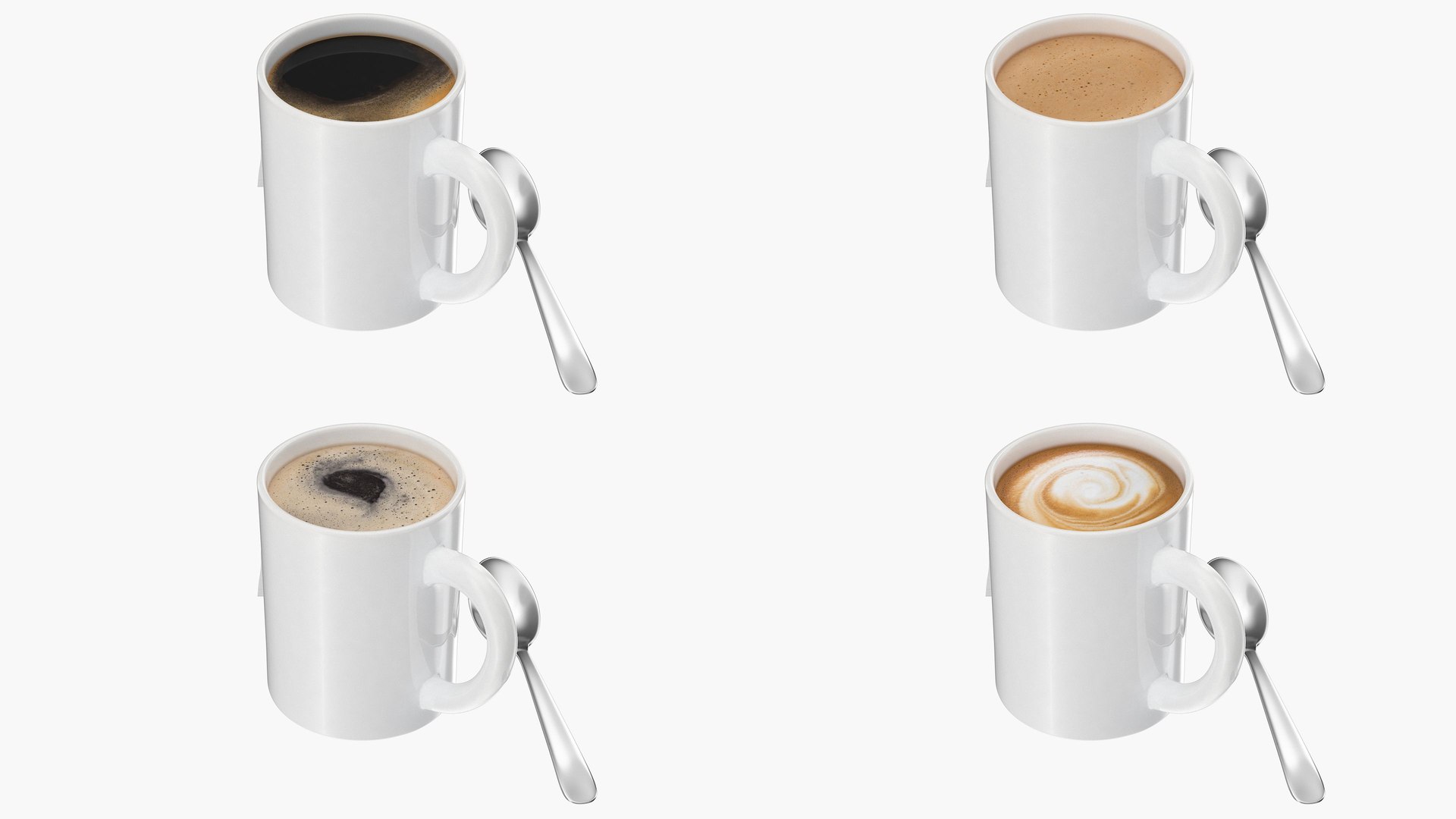 3D Coffee Mug Collection model - TurboSquid 1811938