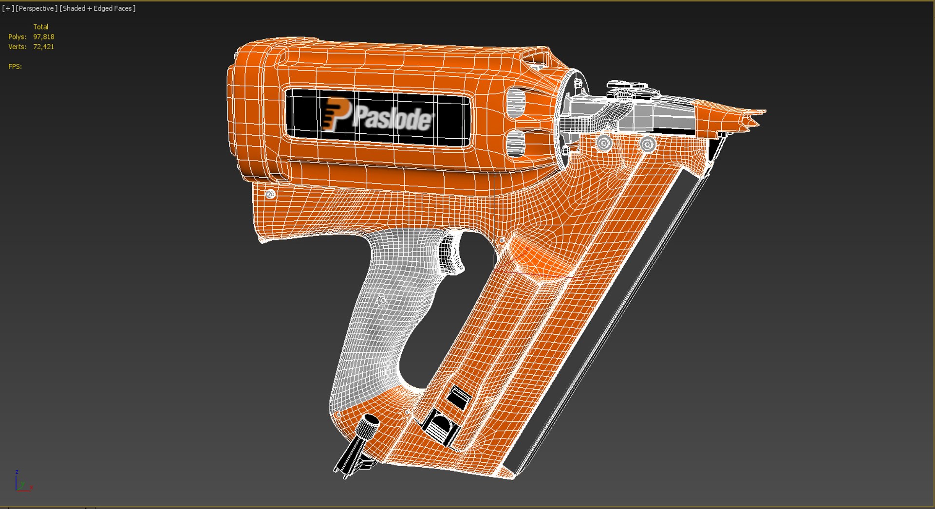 Paslode Nail Gun 3d Max