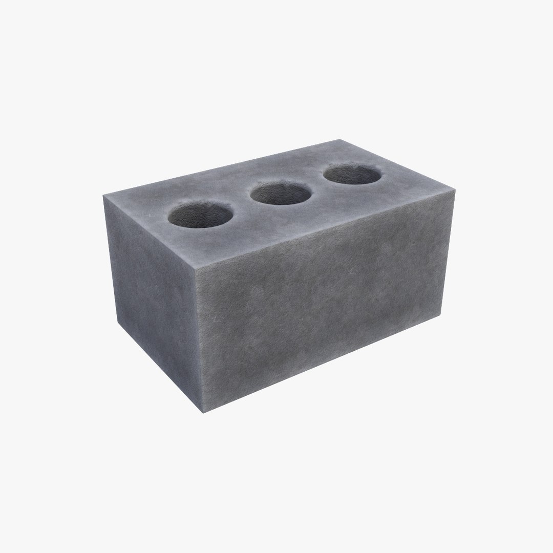 3D Hollow Cinder Block 3 - TurboSquid 2061778
