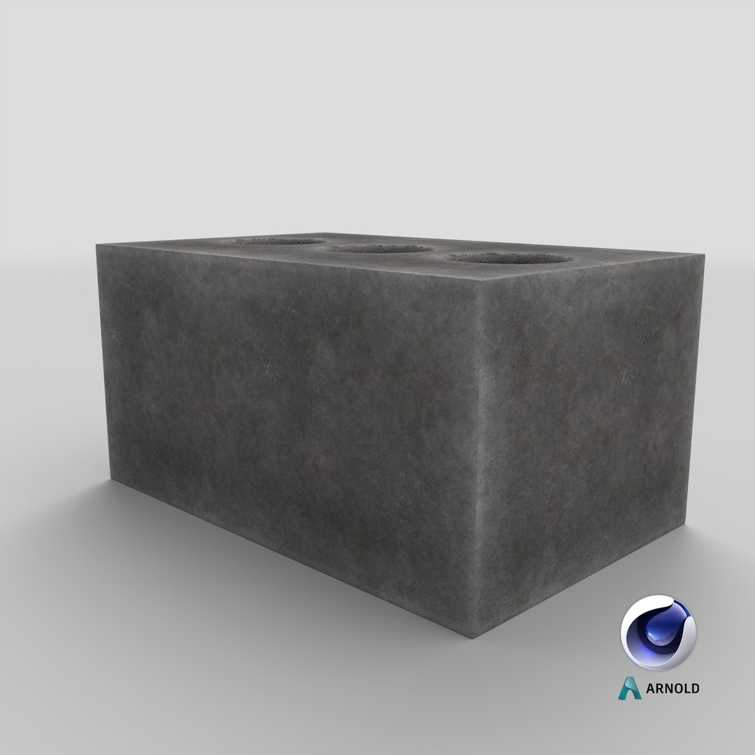 3D Hollow Cinder Block 3 - TurboSquid 2061778