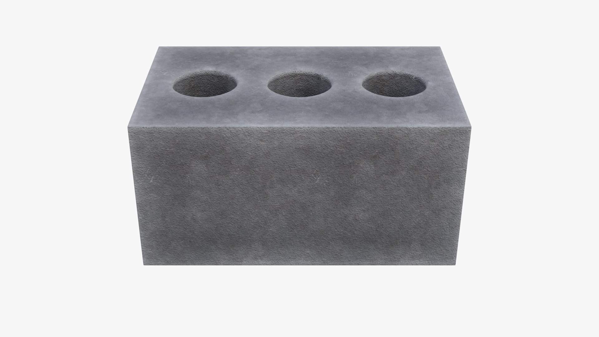 3D Hollow Cinder Block 3 - TurboSquid 2061778