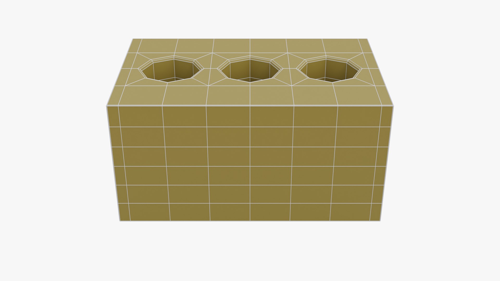 3D Hollow Cinder Block 3 - TurboSquid 2061778
