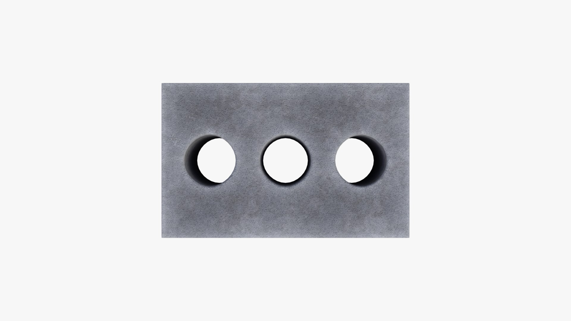 3D Hollow Cinder Block 3 - TurboSquid 2061778