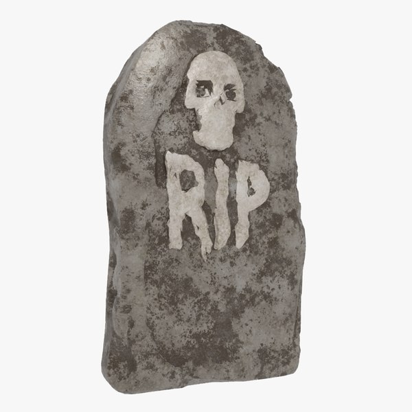 3D rip gravestone halloween - TurboSquid 1443357