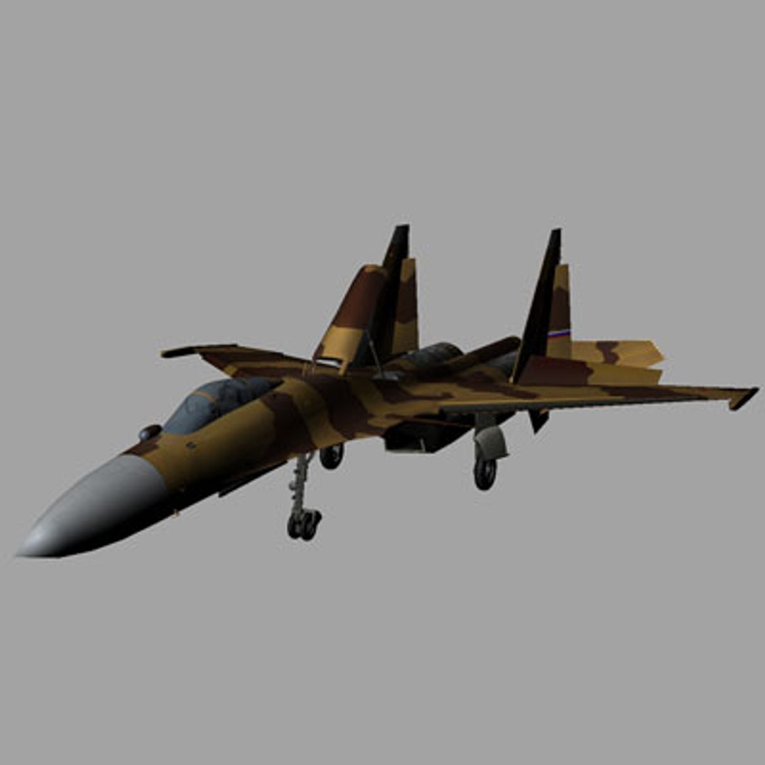Su-37 Fighter 3d Model