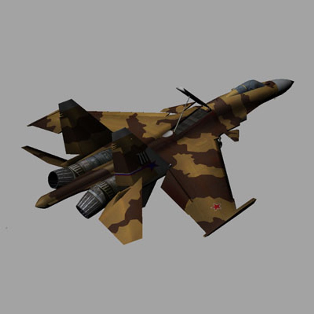 Su-37 Fighter 3d Model