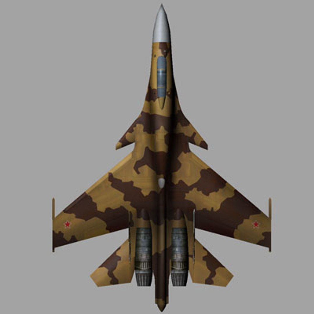 Su-37 Fighter 3d Model