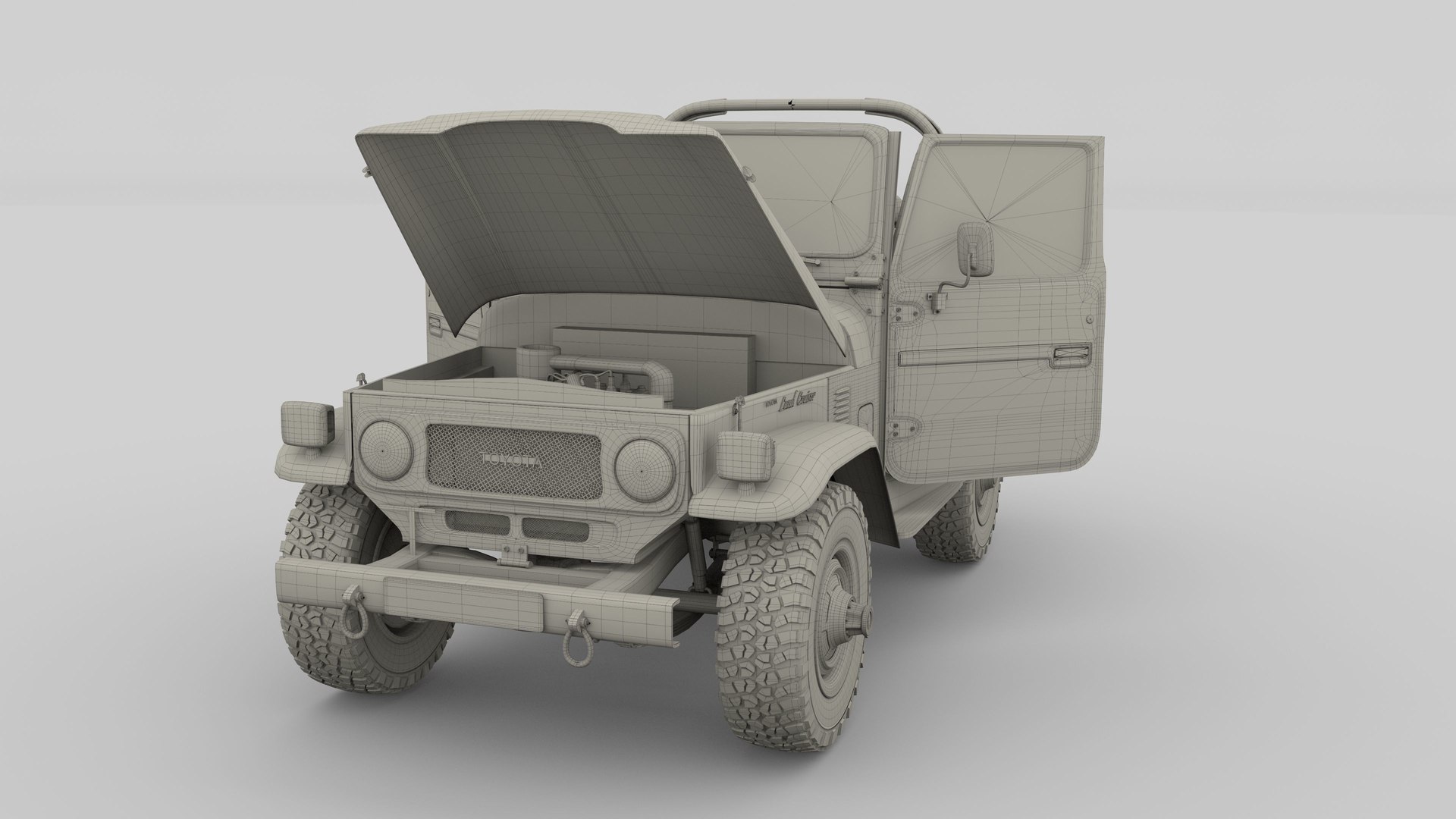 3D Toyota Land Cruiser Interior - TurboSquid 1282858