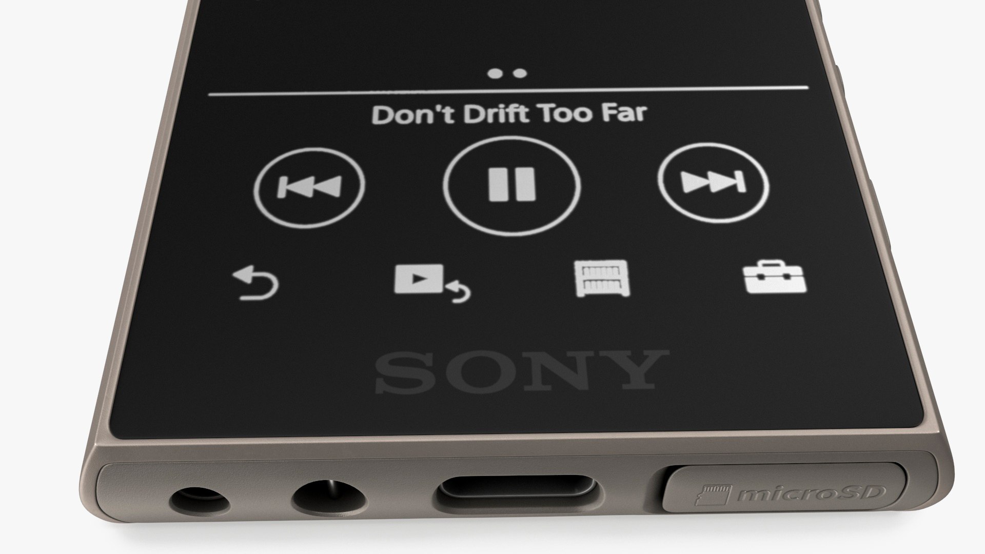 Sony Walkman Digital Media Player NW A105HNB Silver Model - TurboSquid ...
