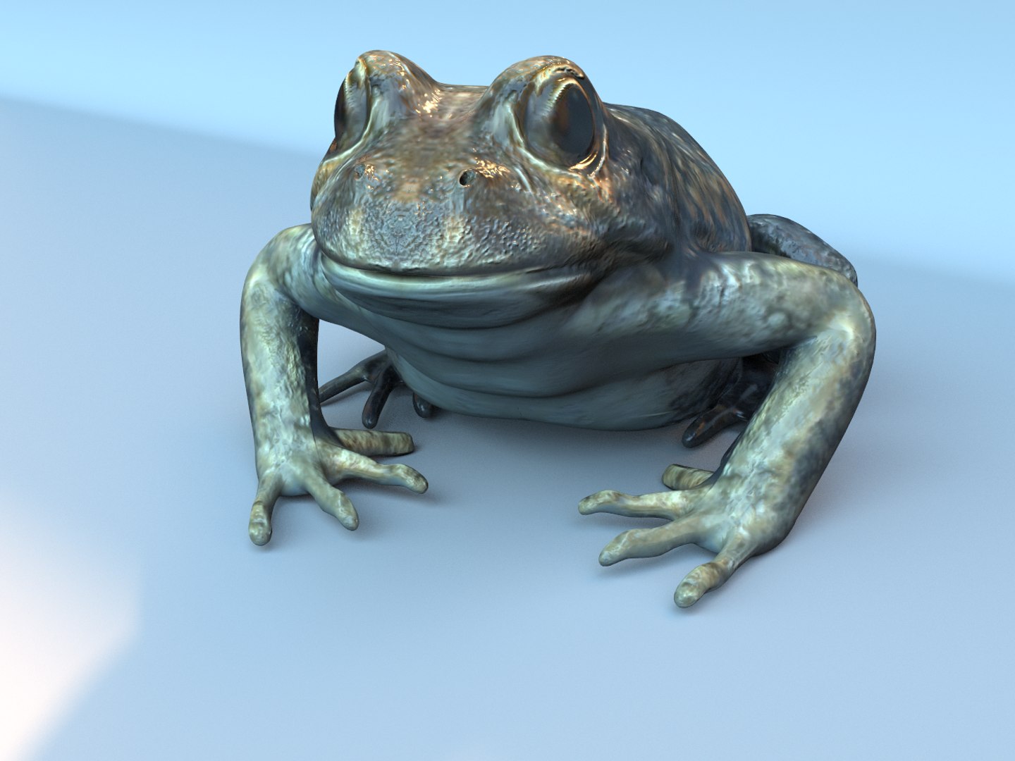 3d model frog