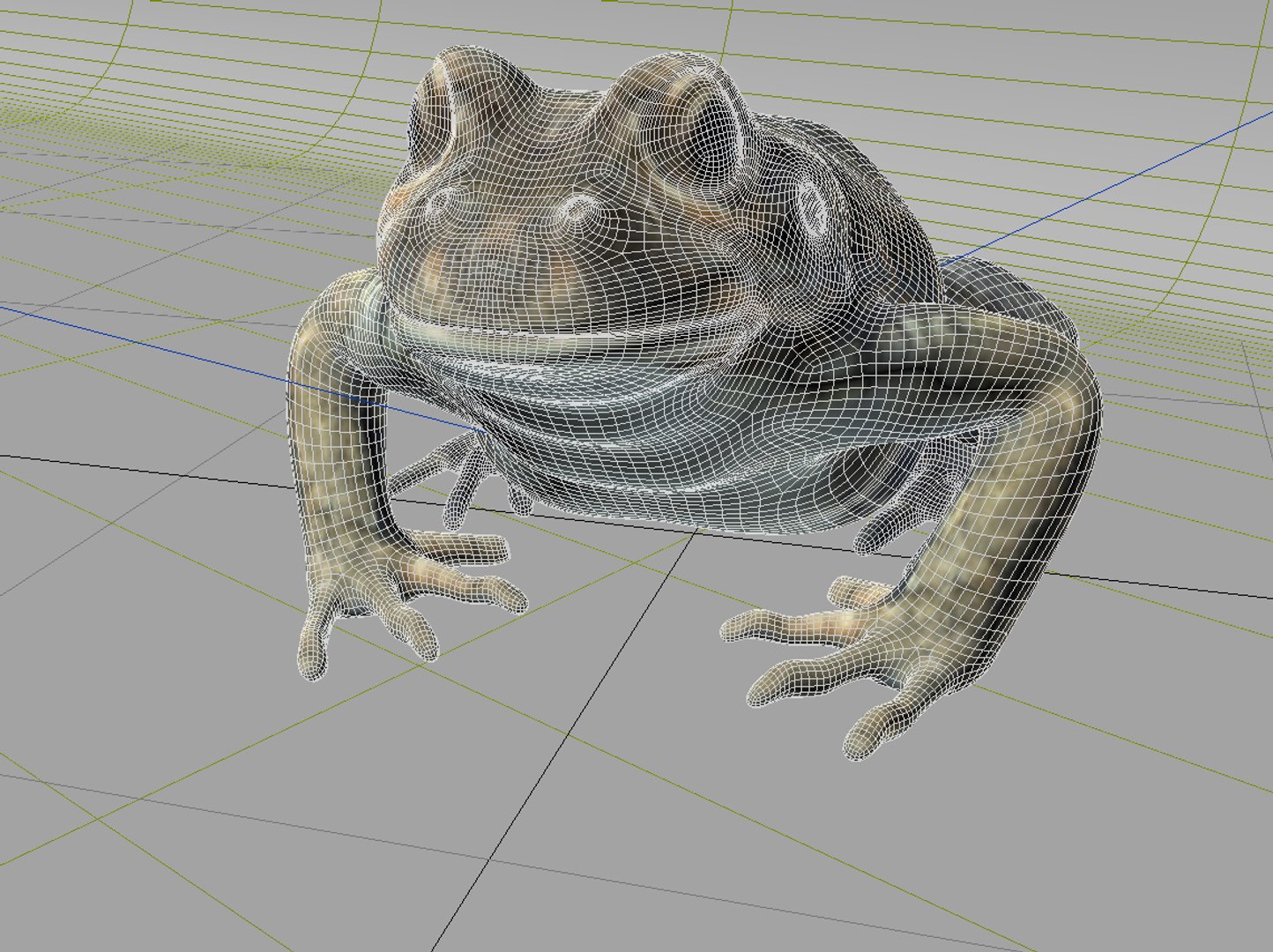 3d model frog