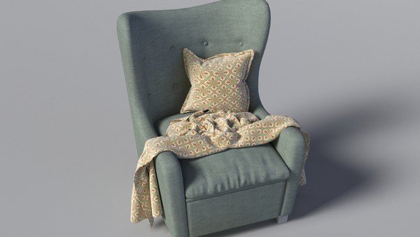 3D chair footrest model - TurboSquid 1599230