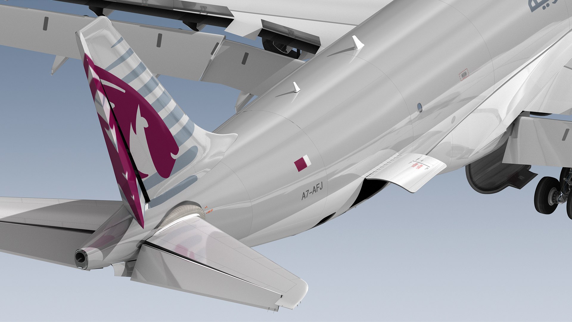 Airbus A330-200F Qatar Cargo 3D - TurboSquid 2150352