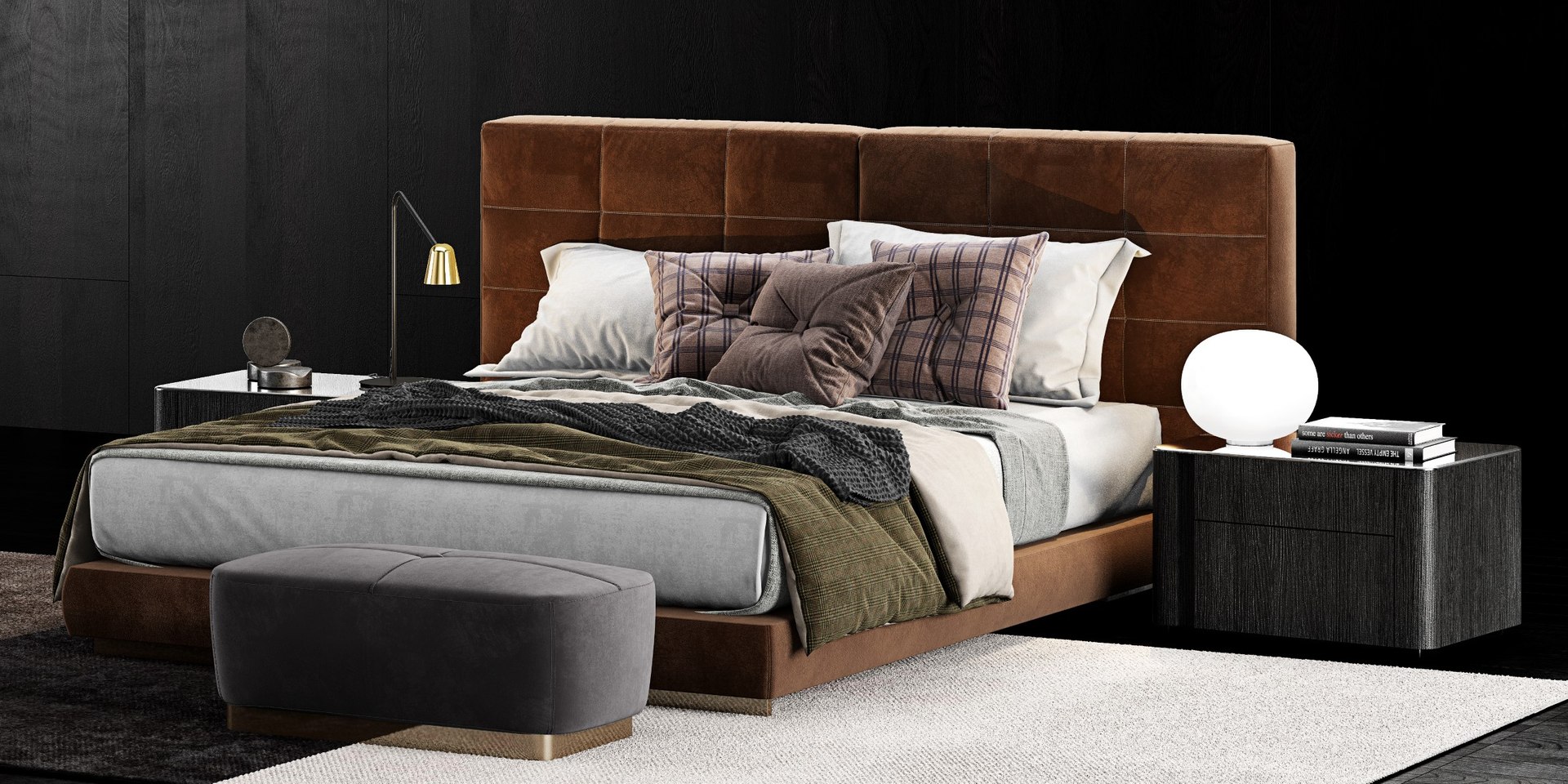 3D Model Minotti Lawrence Bed 4 - TurboSquid 1591456