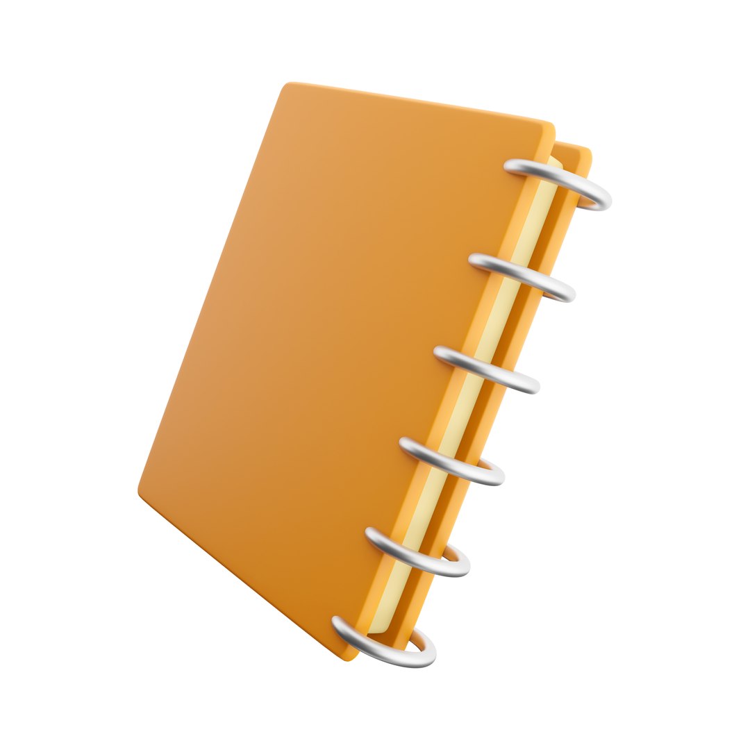 3D 3d Notebook Icon - TurboSquid 2014197