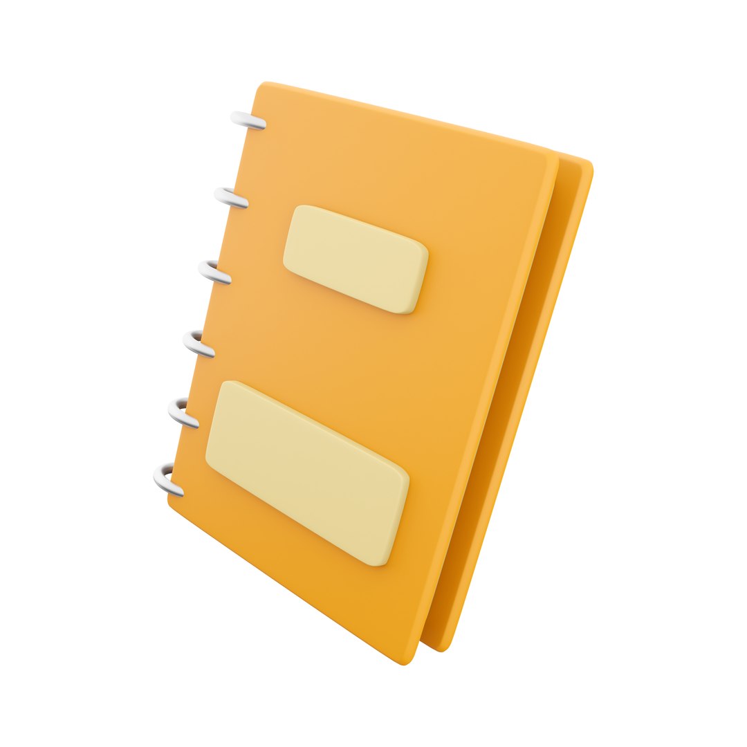 3D 3d Notebook Icon - TurboSquid 2014197